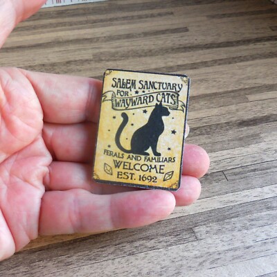 HALLOWEEN ~ SALEM SANCTUARY FOR CATS ~ DOLLHOUSE MINIATURE | eBay