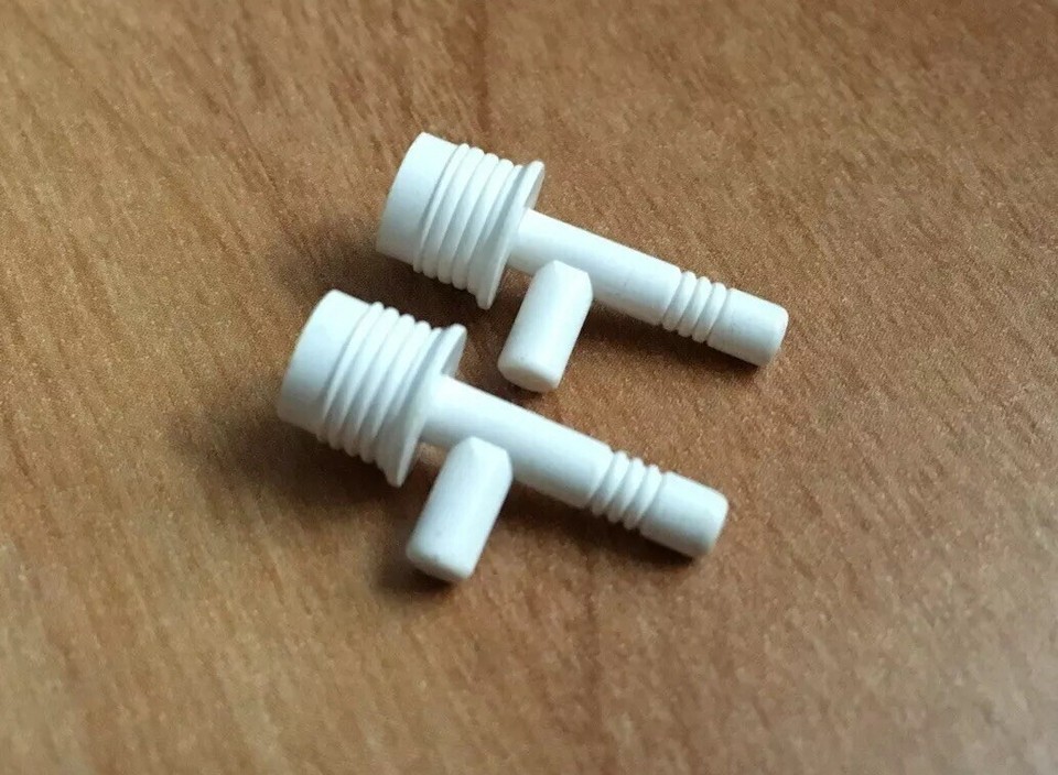 LEGO 2x White Minifigure Utensil Space Gun / Torch 6988 6848 6358 6971 ...