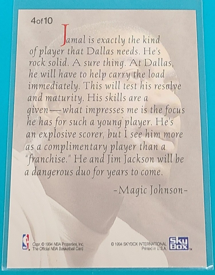 1993 Hoops Magic's All-Rookies #4 Jamal Mashburn Basketball Card I5 | eBay