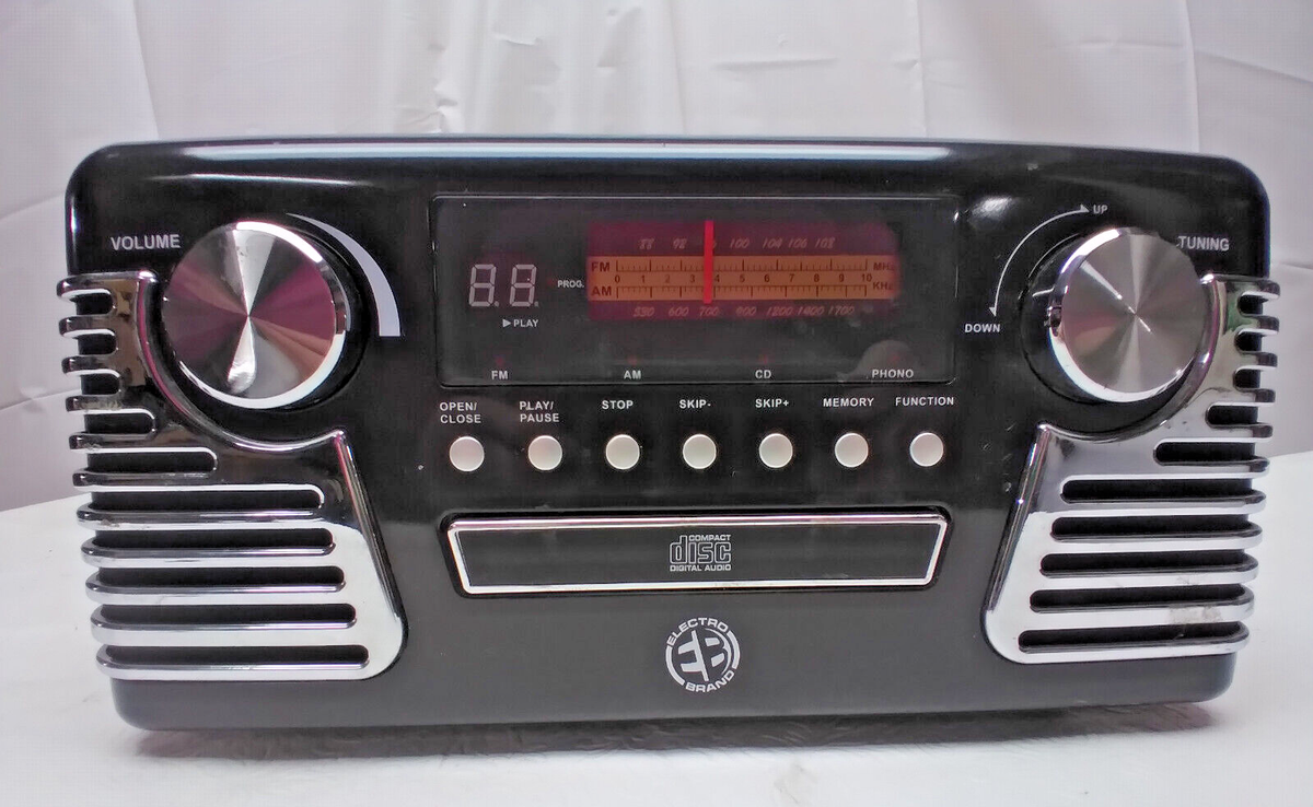 Electro Brand Model 9203 Amfm Cassette Record Player Cd Vintage