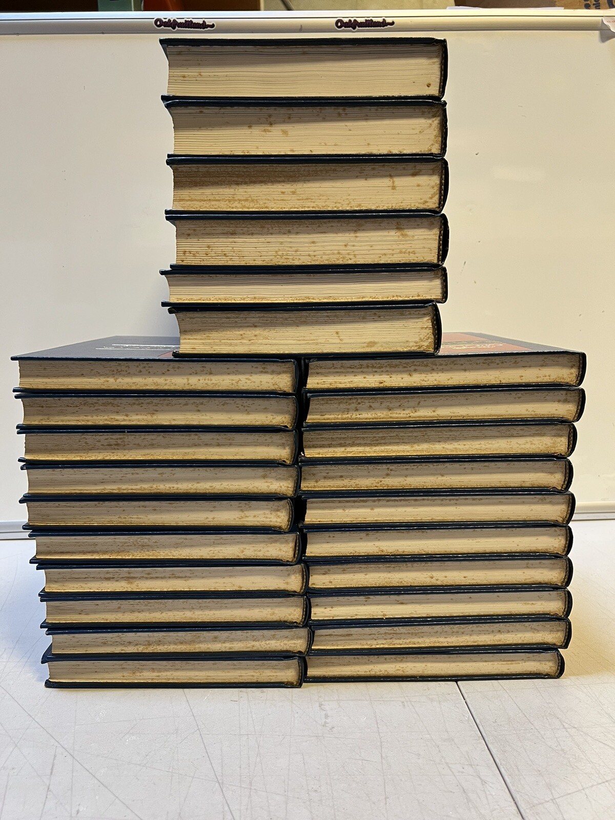 Grolier Encyclopedia Of Knowledge Complete Set 20 Books w/ 6 Annuals ...