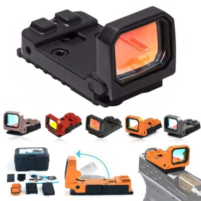 Mini Folding Red Dot Sight Flip Up Reflex Sight for Glock Pistol ...