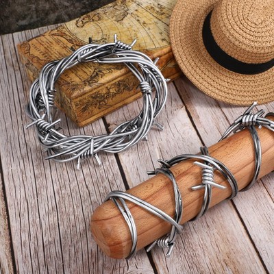 2Pcs PVC Fake Barbed Wires Prank Pole Barbed Wires Halloween Decor | eBay