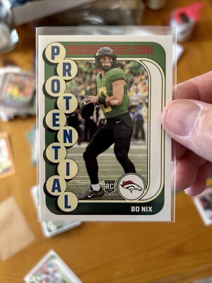 2024 Score Football Rookie Protential Bo Nix #11 RC - BRONCOS - Red | eBay