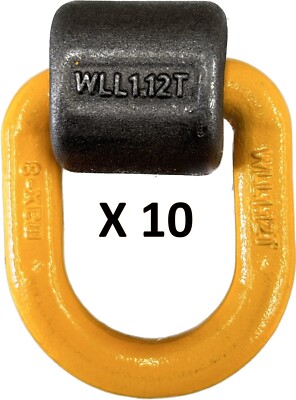 10 x 1T WLL 1.12T Weld on Lifting Lug Truck Ute Lashing Point 4x4 Tie ...