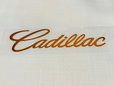 Cadillac Script Text Die Cut Vinyl Decal Many Sizes & Colors | eBay