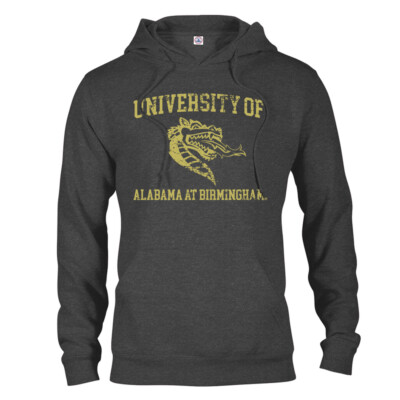University of Alabama at Birmingham UAB Distressed Retro Logo Hooded ...