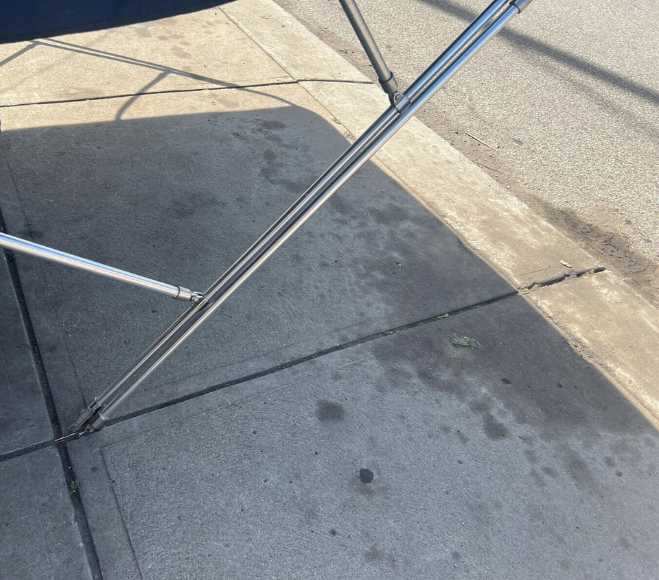 1998 Bayliner Capri 2352 LS Bimini Boat Cover BLUE Canvas Only !!! | eBay