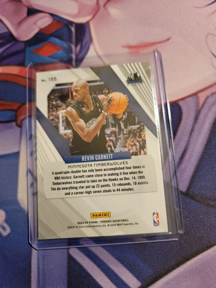 2023-24 Panini Phoenix Teal Lazer Kevin Garnett Card #155 TWOLVES HTF ...