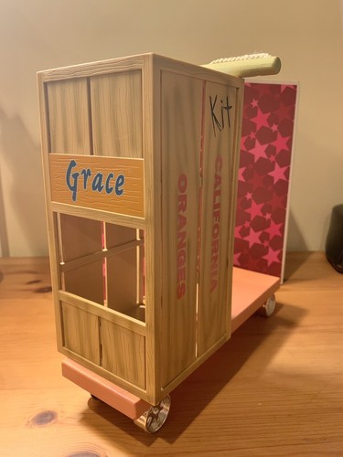 American Girl Kit Kittredge's Orange Crate Homemade Scooter In Original ...