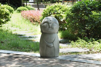 24 in H Lucky Japanese Jizo Statue Smiling Buddha Statue Home Garden ...