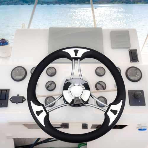 Steering Wheel 13.5inch for Pontoon Boat Speedboat Marine Vessels | eBay