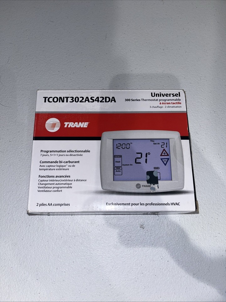 Trane Universal Programmable Thermostat 300 Series TCONT302AS42DA | eBay
