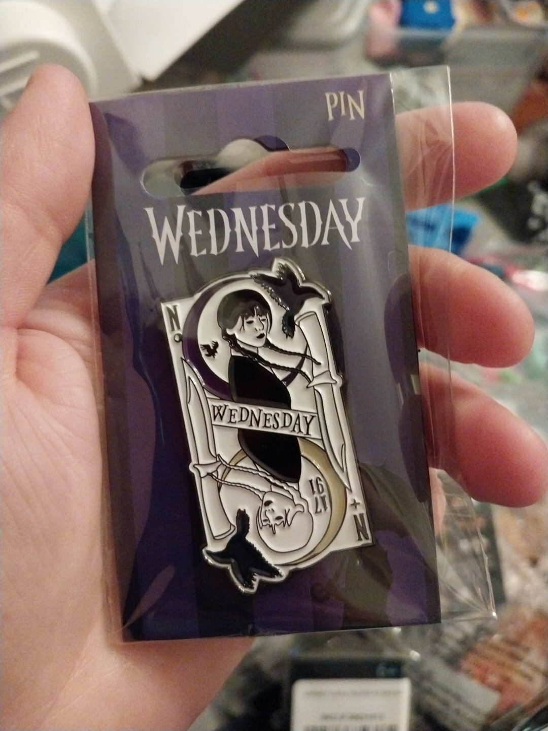 NEW ON CARD! The Addams Family Wednesday Metal Enamel Pin! | eBay
