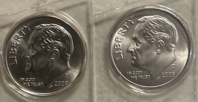 2009 P D SATIN FINISH ROOSEVELT DIMES IN SEALED MINT PLASTIC From US ...