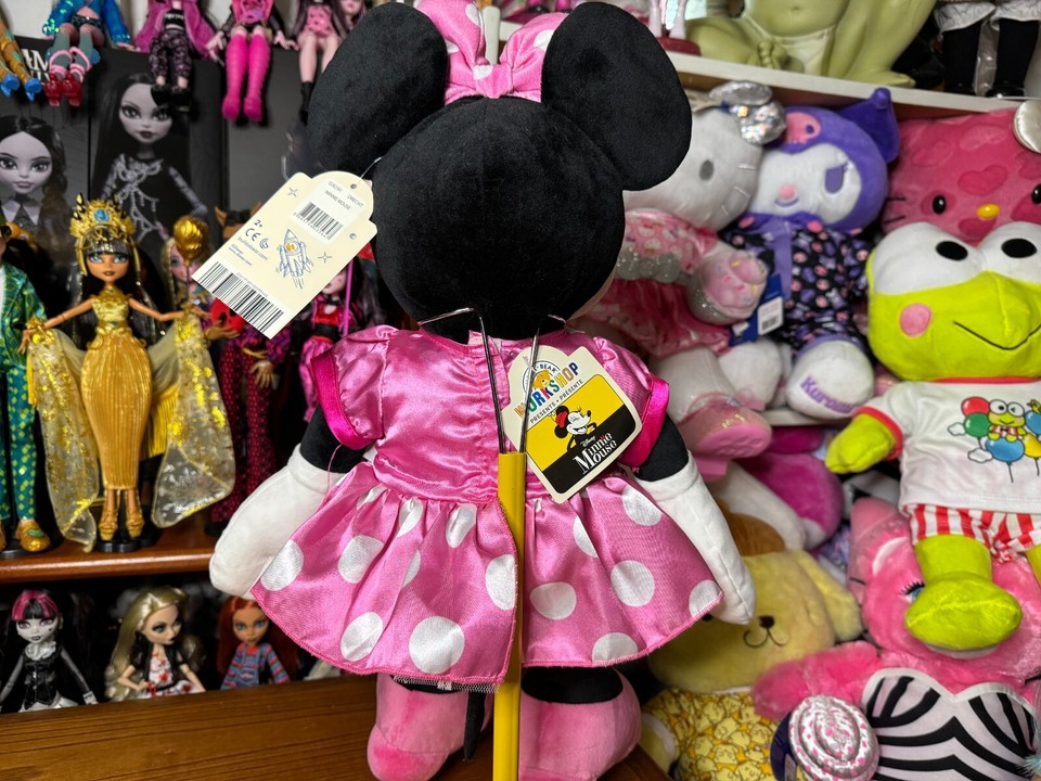 Build-A-Bear MINNIE MOUSE Disney 19" Preowned/ pink dress Plush Toy | eBay