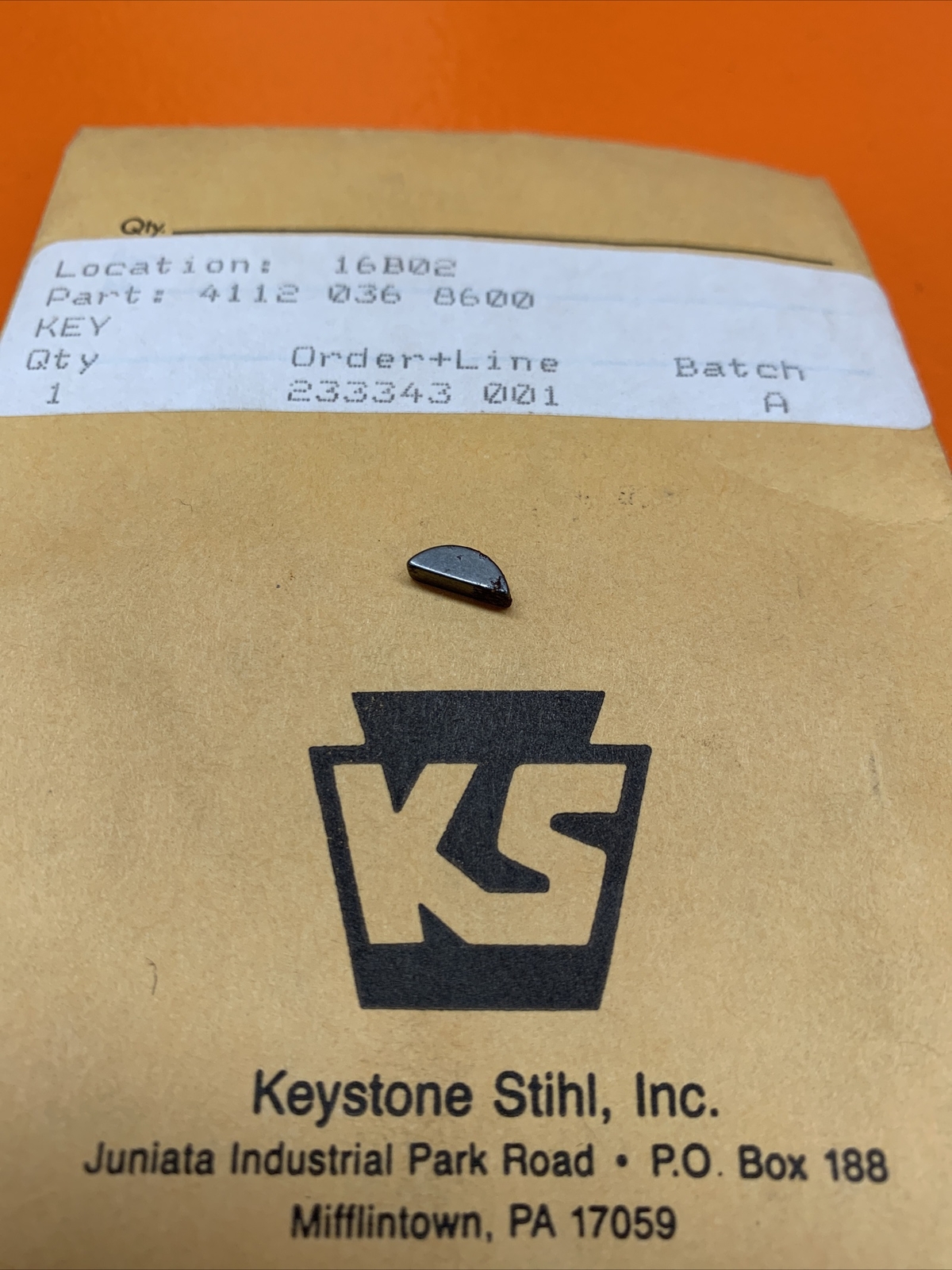 OEM STIHL FC72 FS72 FS74 FS76 FS80 FS81 FS88 FS96 FLYWHEEL KEY 4112-036 ...