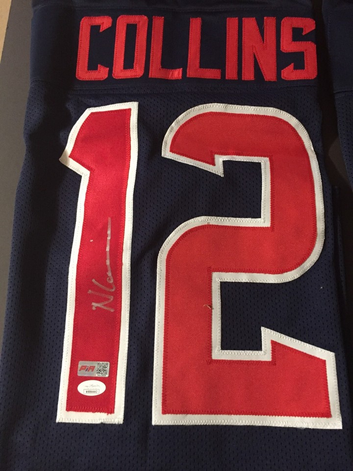 Nico Collins-John Metchie III-Jalen Pitre Signed Texans XL Jerseys-JSA ...