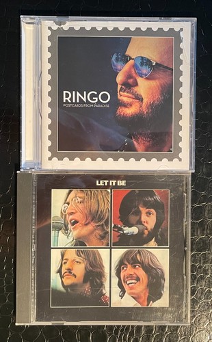 THE BEATLES Let it Be 1970 CD MINT & RINGO STARR Postcards From ...