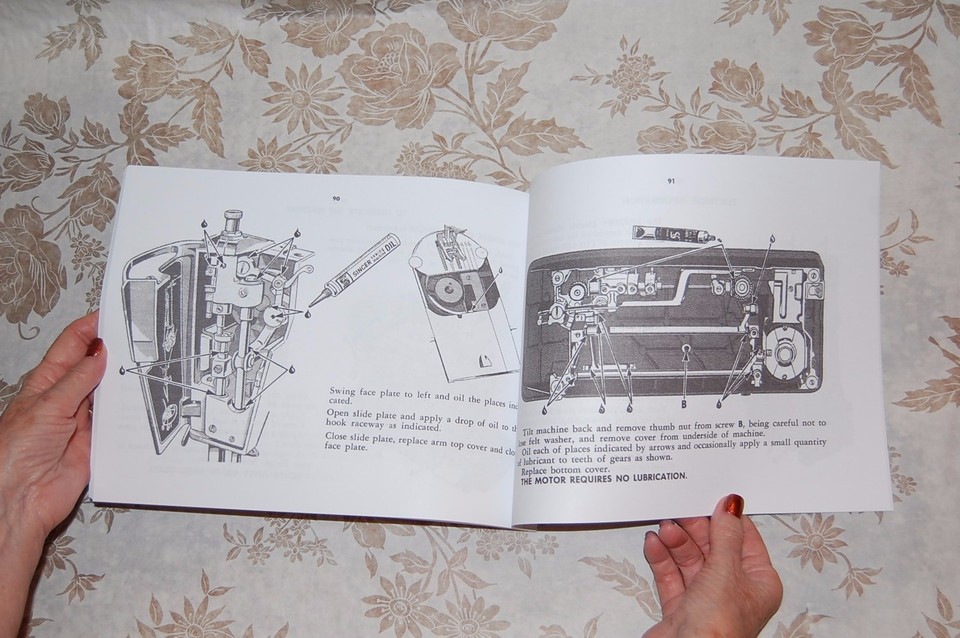 Rare Deluxe-Edition Instructions Manual for Singer 401, 401A Sewing ...