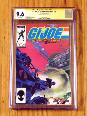 GI JOE ARAH #36 CGC SS 9.6 NM+ 1985 Signature Series signed Michael ...
