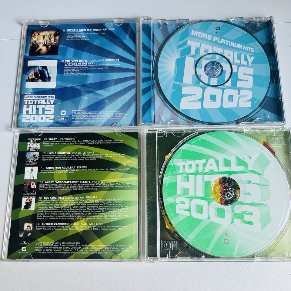 Totally Hits 2002 & 2003 Platinum 9 2-CD Lot - Pop Hits | eBay