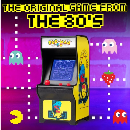 Pac-Man 3.5" Mini Game - Functional Arcade Cabinet w/ Real Gameplay & Sounds ... 859421005190| eBay