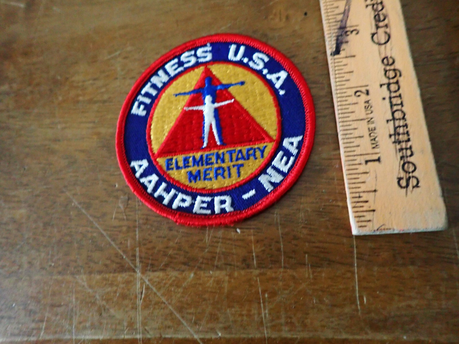 FITNESS U S A AAHPER NEA ELEMENTARY MERIT HIGH SCHOOL EDUCATION PATCH ...