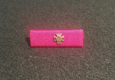 Victoria Cross Medal Ribbon Bar Victoria Cross Emblem Pin Stud or Sew ...