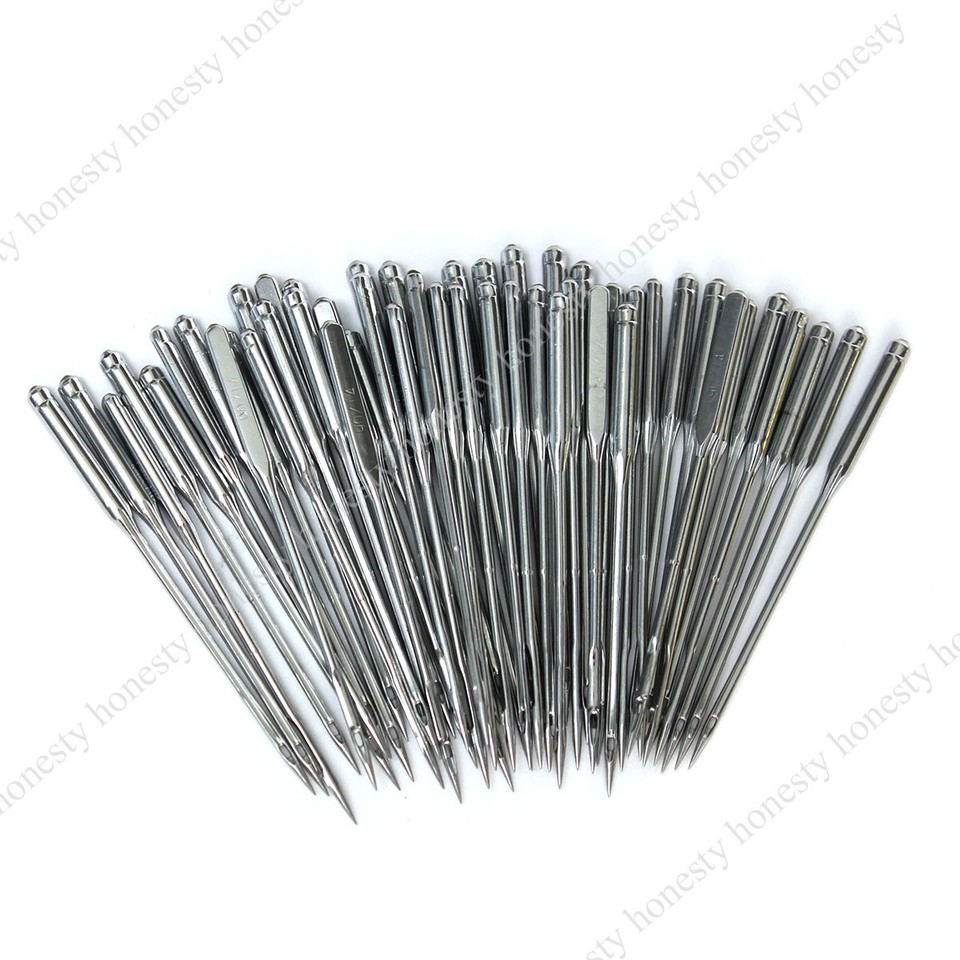 100pcs Threading Singer Sewing Machine Needles 75/11 80/12 90/14 100/16 ...