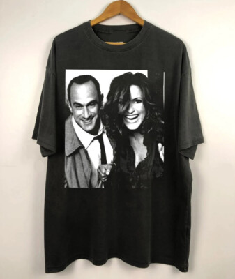 Retro Elliot Stabler And Olivia Benson T-Shirt, Law And Order Shirt ...
