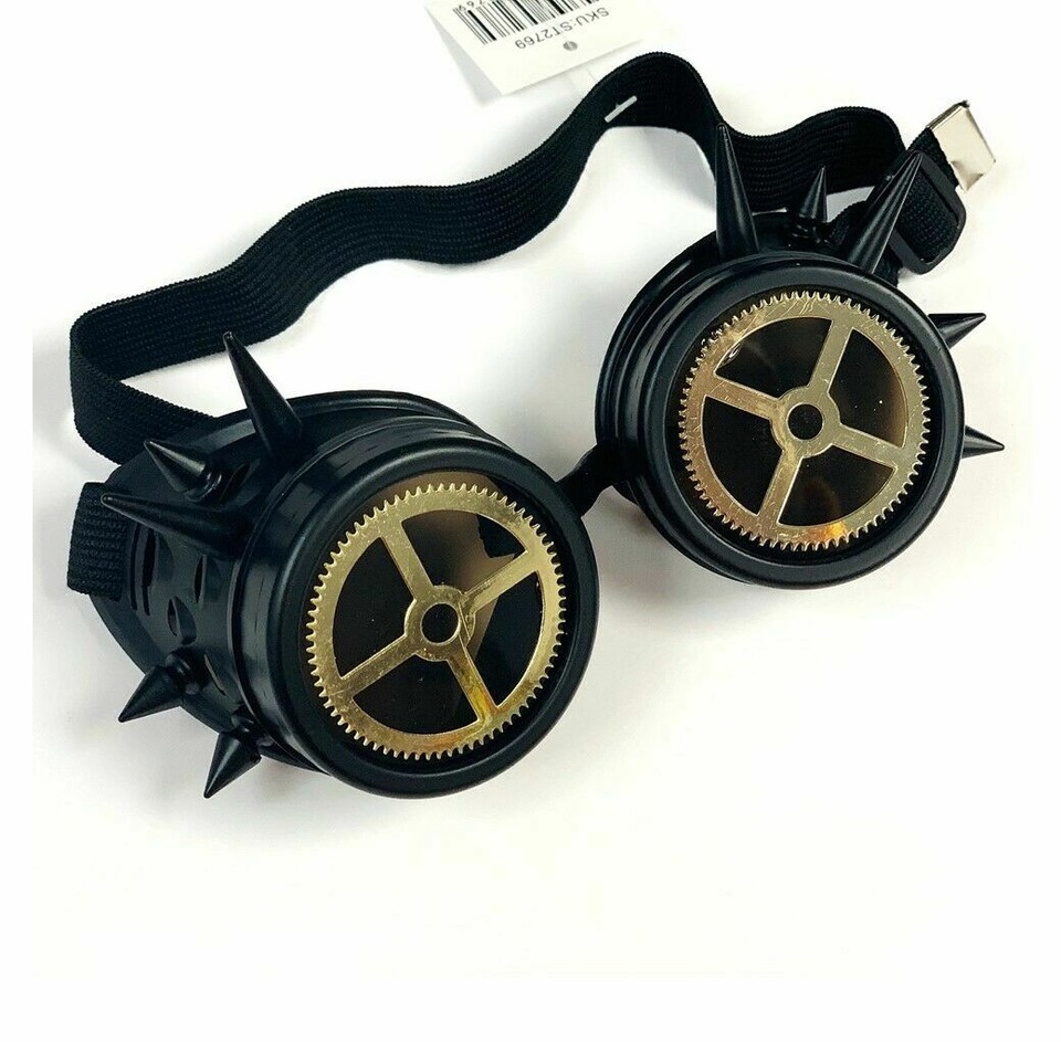 Steampunk Goggles Punk Retro Glasses Cyber Goth Cosplay Christmas ...