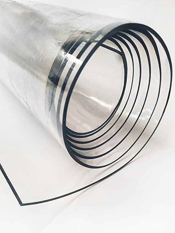 Clear Vinyl Plastic Fabric 54" Wide UV Resistant Sold By The Yard | eBay