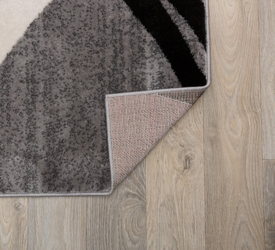 Rugshop Modern Rug Contemporary Area Rugs Wavy Circles Design Abstract ...