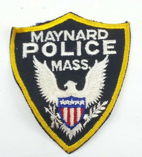 Vintage Maynard Massachusetts Police Uniform Patch Mass MA | eBay