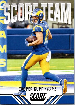 2021 Panini Score Score Team Cooper Kupp Los Angeles Rams NFL Football ...