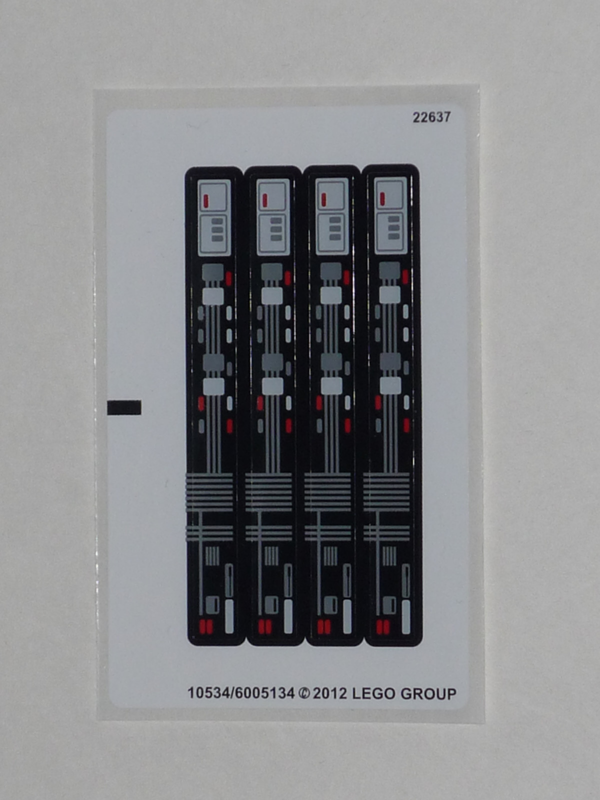 NO BRICKS Lego Star Wars 9500 Sith Fury-Class Interceptor Sticker Sheet ...