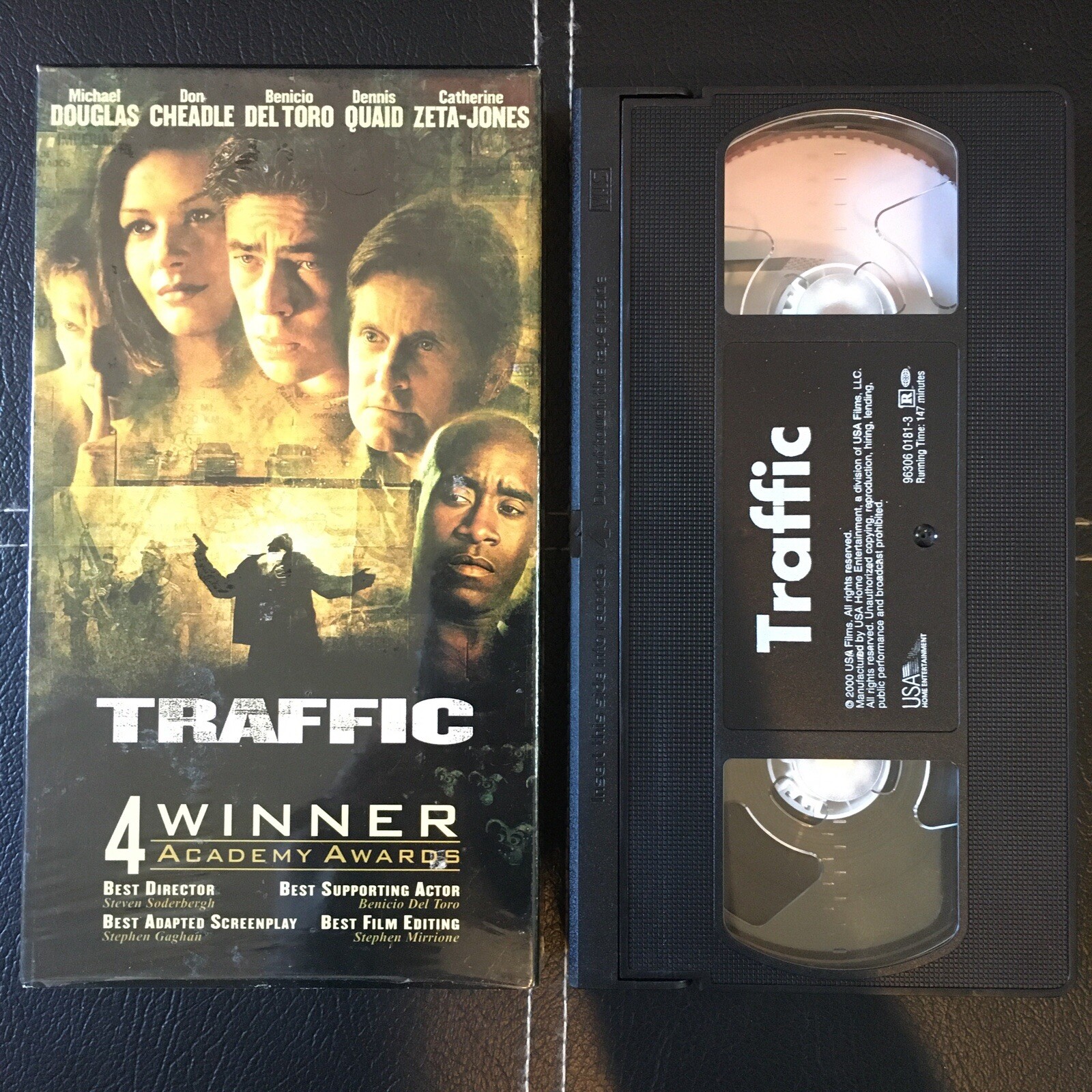 2000 Academy Award Winning Traffic VHS Hollywood Video Tape Rental Full ...