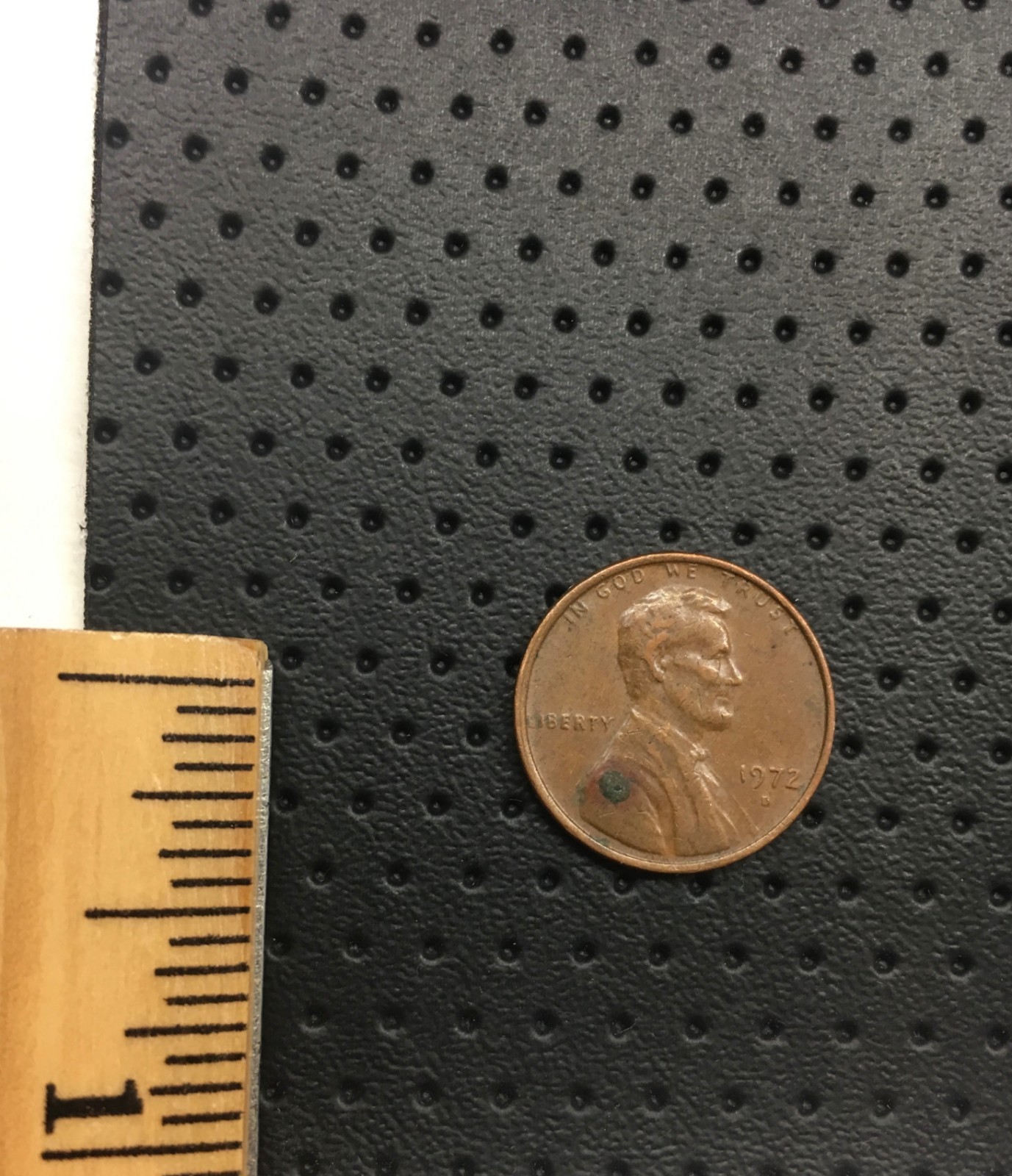 Black Perforated Textured Auto Home Faux Leather Vinyl Pleather ...