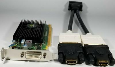 Nvidia NVS 315 Dual Monitor Dual DVI & HDMI Windows 10 1GB Video Card ...