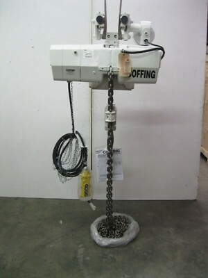 COFFING ECMT6016-3 CHAIN HOIST 2.7 TON Cap. 25' 460 VOLT MOTORIZED ...