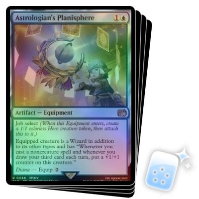 FOIL ASTROLOGIAN'S PLANISPHERE X4 Final Fantasy FIN Magic MTG MINT CARD ...
