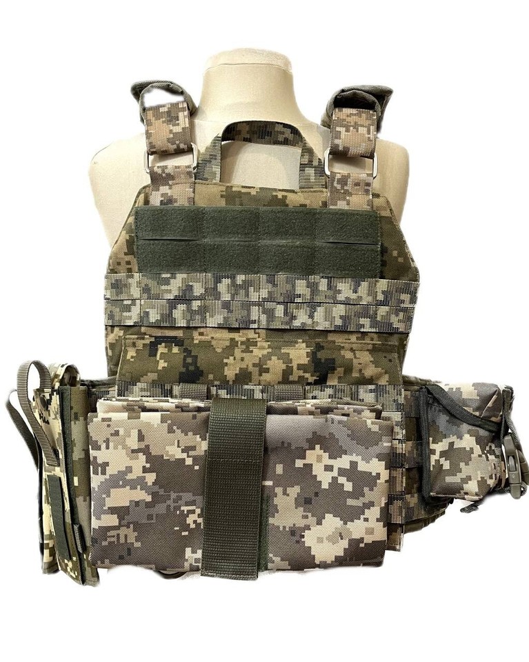 Ukrainian military body armor body kit pouches all included MM-14 UA ...