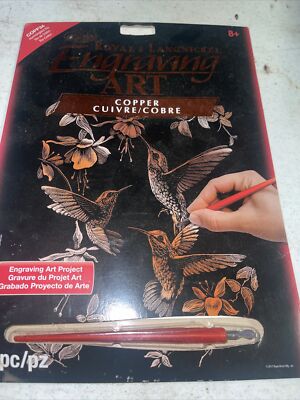 Royal Brush Copper Foil Engraving Art Kit 8"X10"-Hummingbird Trio | eBay