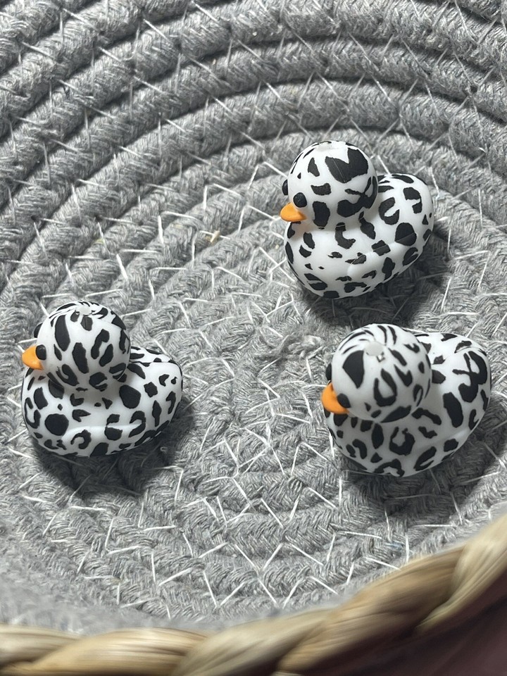 Silicone Focal Beads DIY Beadable Pens Leopard Ducks 3 Pieces | eBay