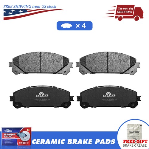 Front Ceramic Brake Pads For Lexus RX350 RX450h NX300 Toyota Highlander ...