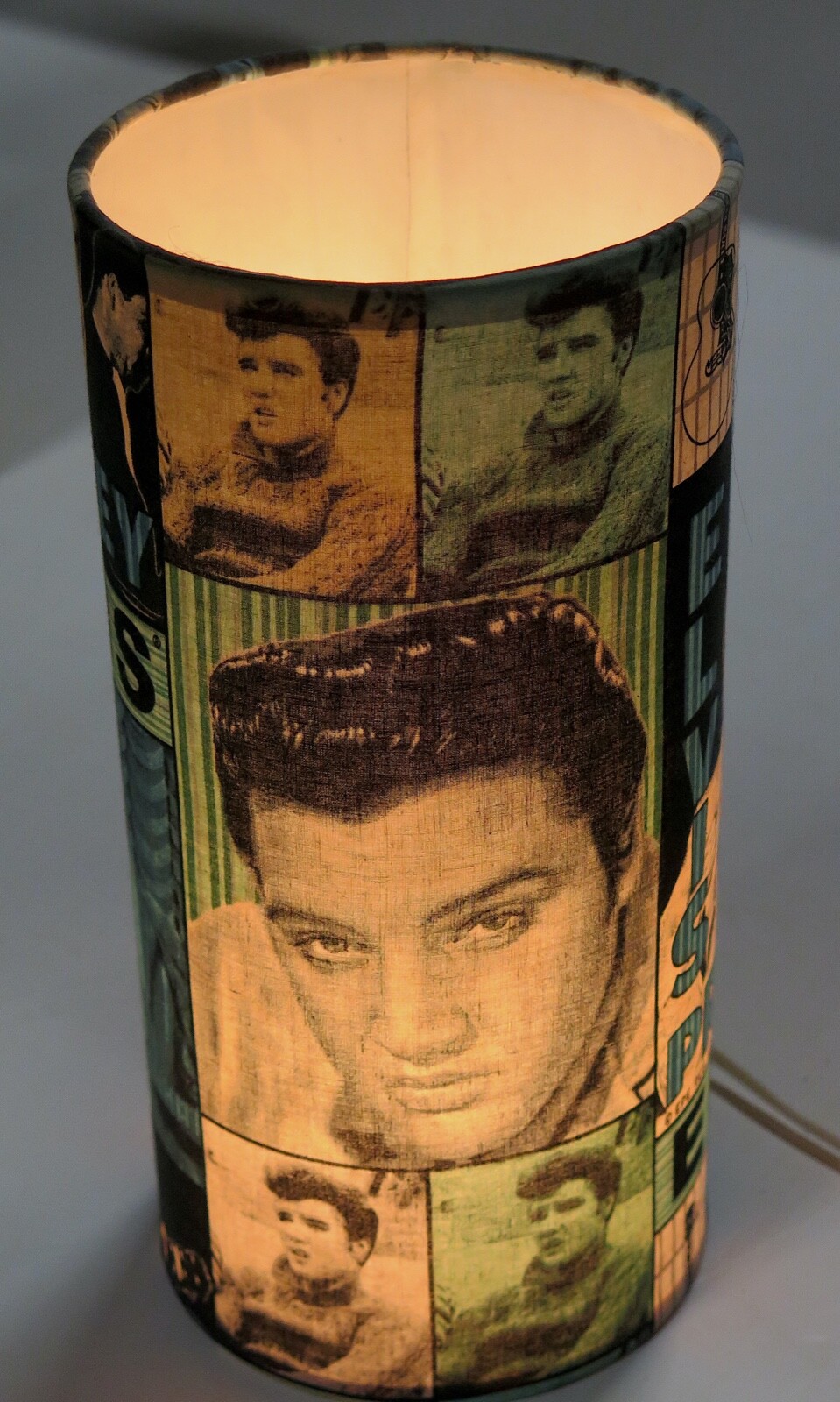 Elvis Presley Lamp Night Light Figurine Record Art Photo Painting ...