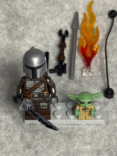 Lego Star Wars Mando 75319 Grogu Child, Custom Darksaber, Jetpack ...