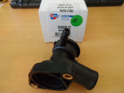 THERMOSTAT WATER OUTLET W86912 85042 Engine Coolant Filler Neck Water ...