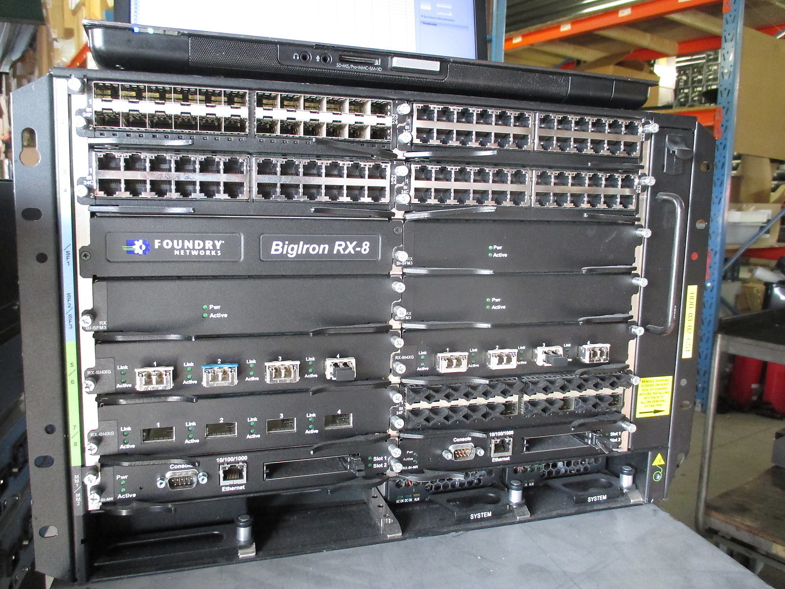 Brocade Foundry BI-RX-8-AC BigIron Chassis 8x Expansion Slots EXCL ...